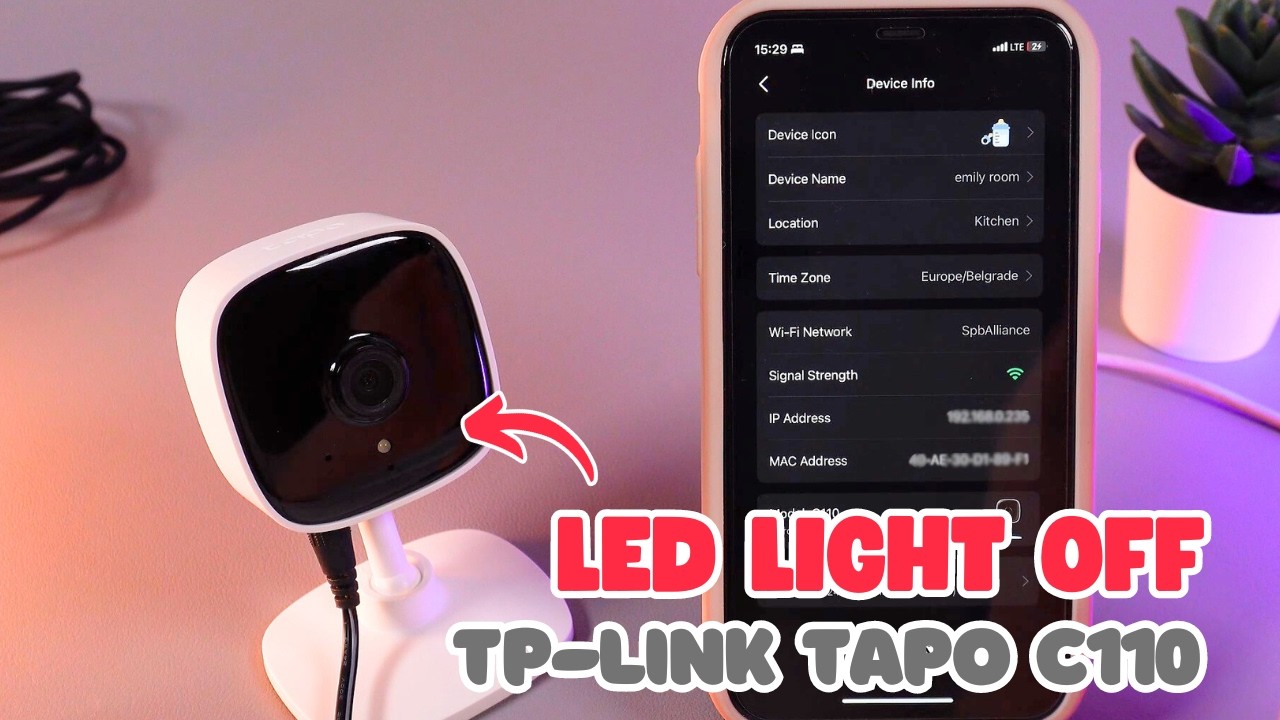 How to Turn Off Status LED Light on TP-Link Tapo C110 | Simple Steps ...