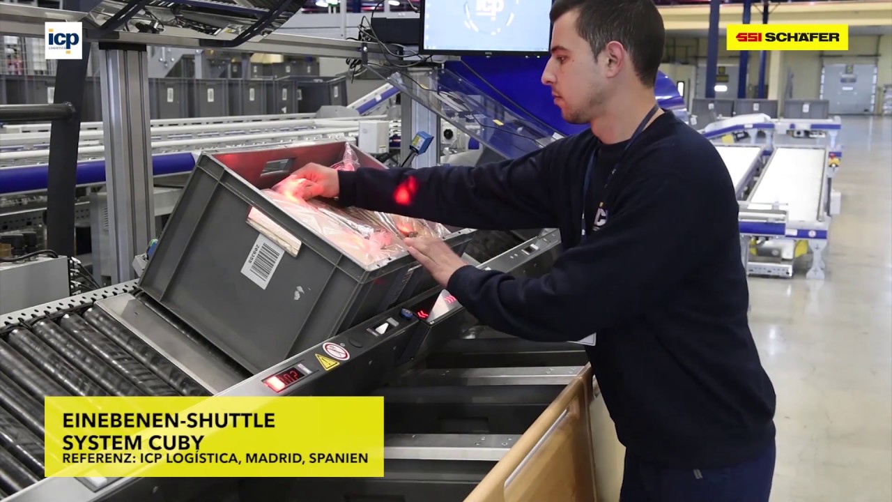 Einebenen Shuttle System im automatisierten Lager für ICP Logística ...