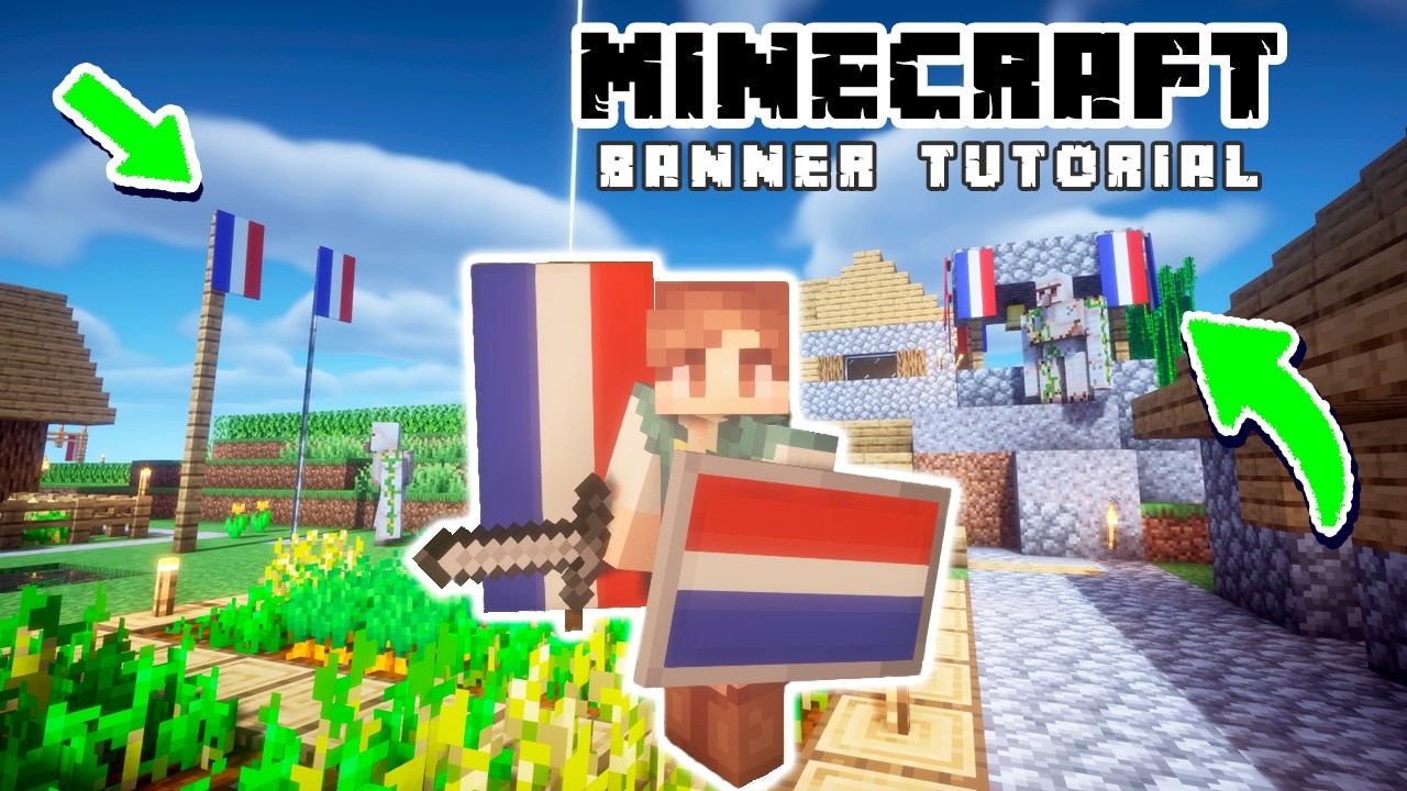 Minecraft: Netherlands Flag Banner Tutorial | Nederlandse vlag maken ...
