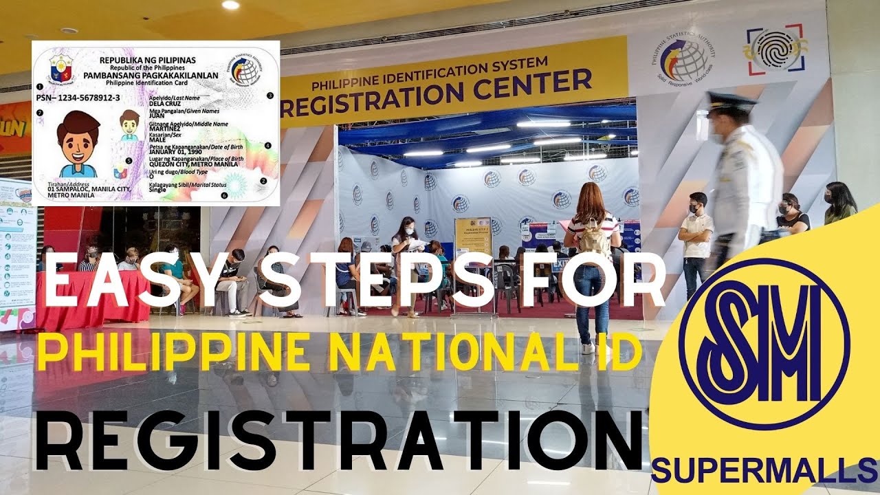 NATIONAL ID REGISTRATION IN SM SUPERMALLS I STEP BY STEP - YouTube