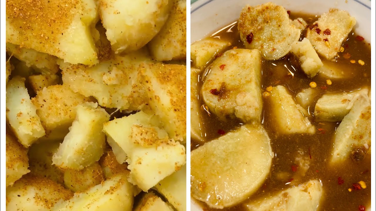 Healthy oven baked shakarkandi (white sweet potatoes) recipe - YouTube