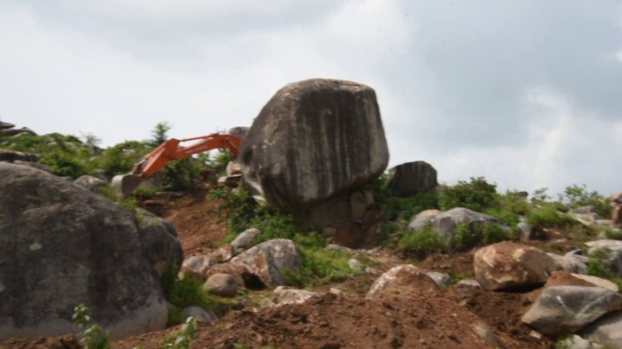 Rock falling down - YouTube