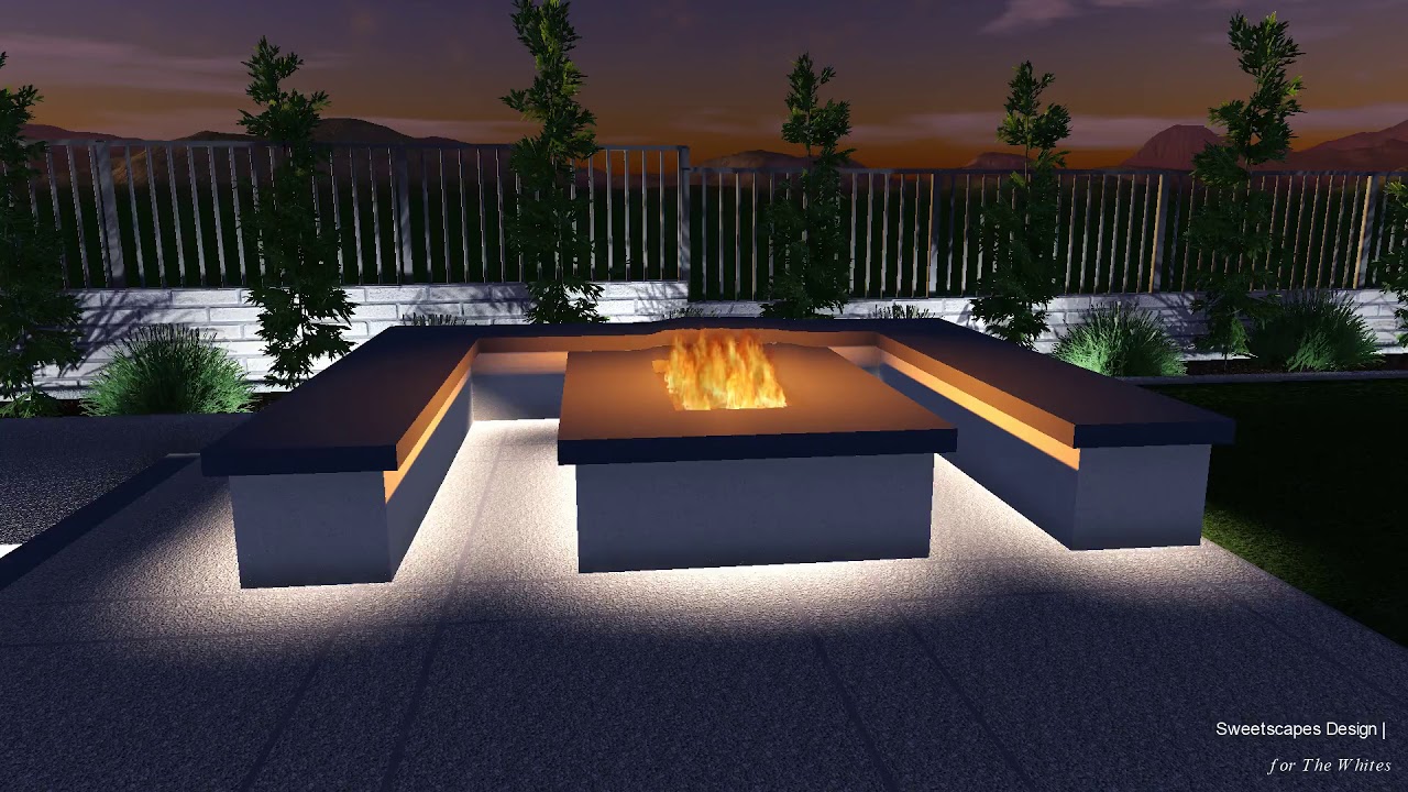 White Residence - Fire Pit Area - YouTube