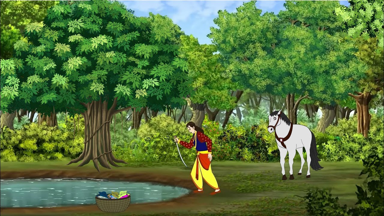 रहस्यमय तालाब| rahesyamay talaab| cartoon story| moral kahaniyan| hindi ...