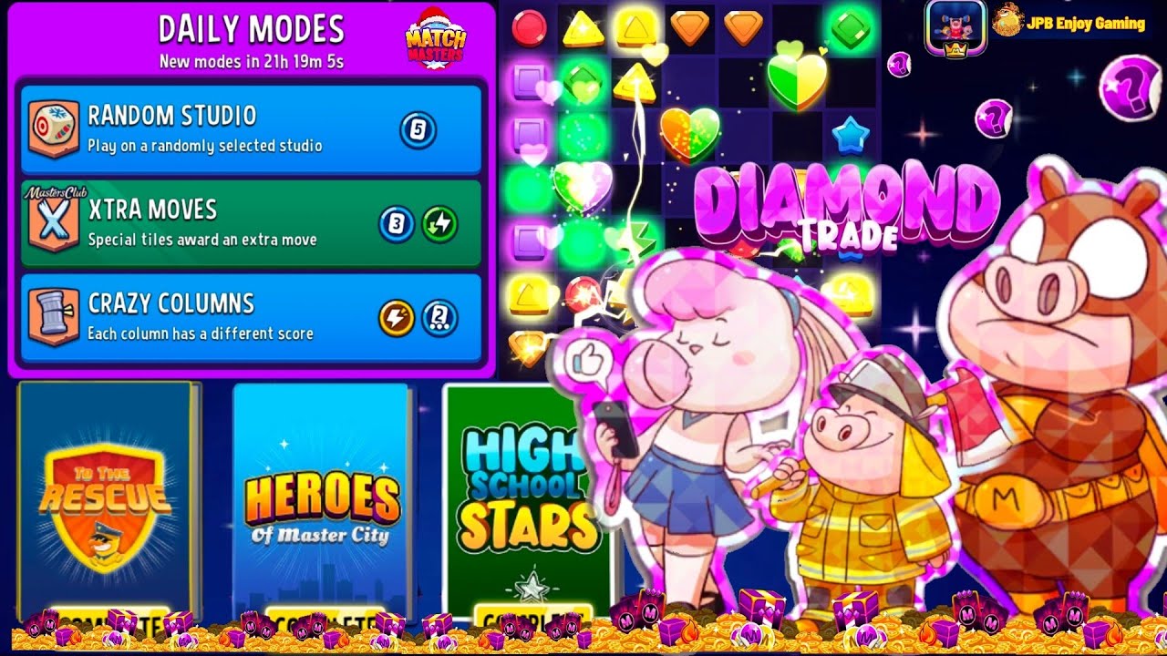 Match Masters Crazy Columns+Lightning Strike and Extra Move Daily Mode ...