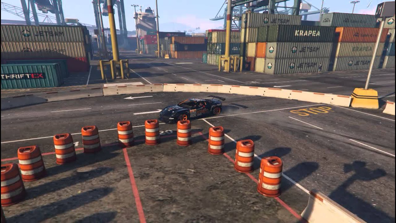 Mon premier circuit de drift créé avec Map Editor - YouTube