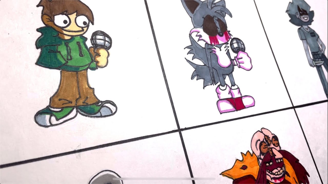 How To Draw FNF MODS - YouTube