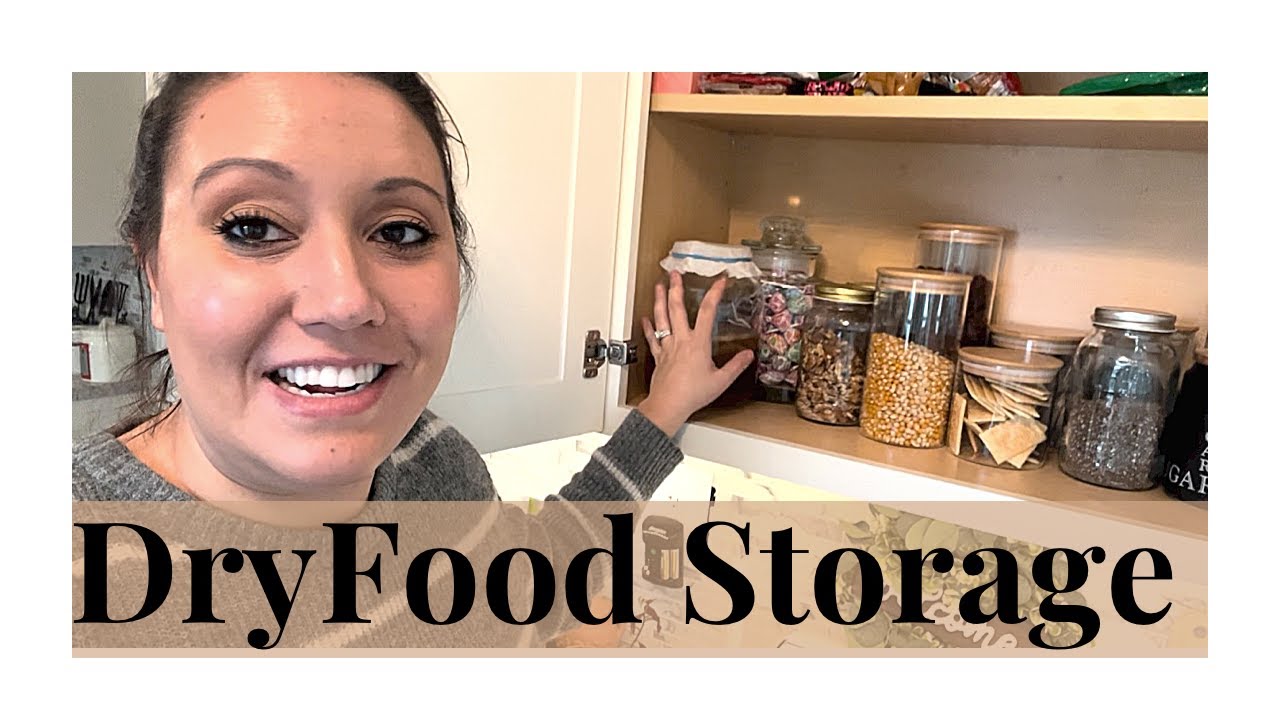 Dry Food storage containers| Taking Kitchen Inventory - YouTube
