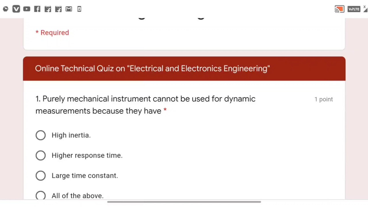 Online Technical Quiz on "Electrical and Electronics Engineering" - YouTube