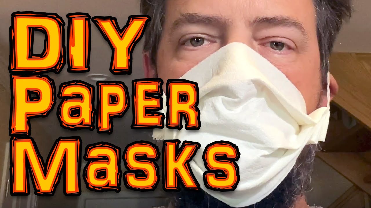 DIY Paper masks DIY Improvised particle filter mask - Corona Virus ...