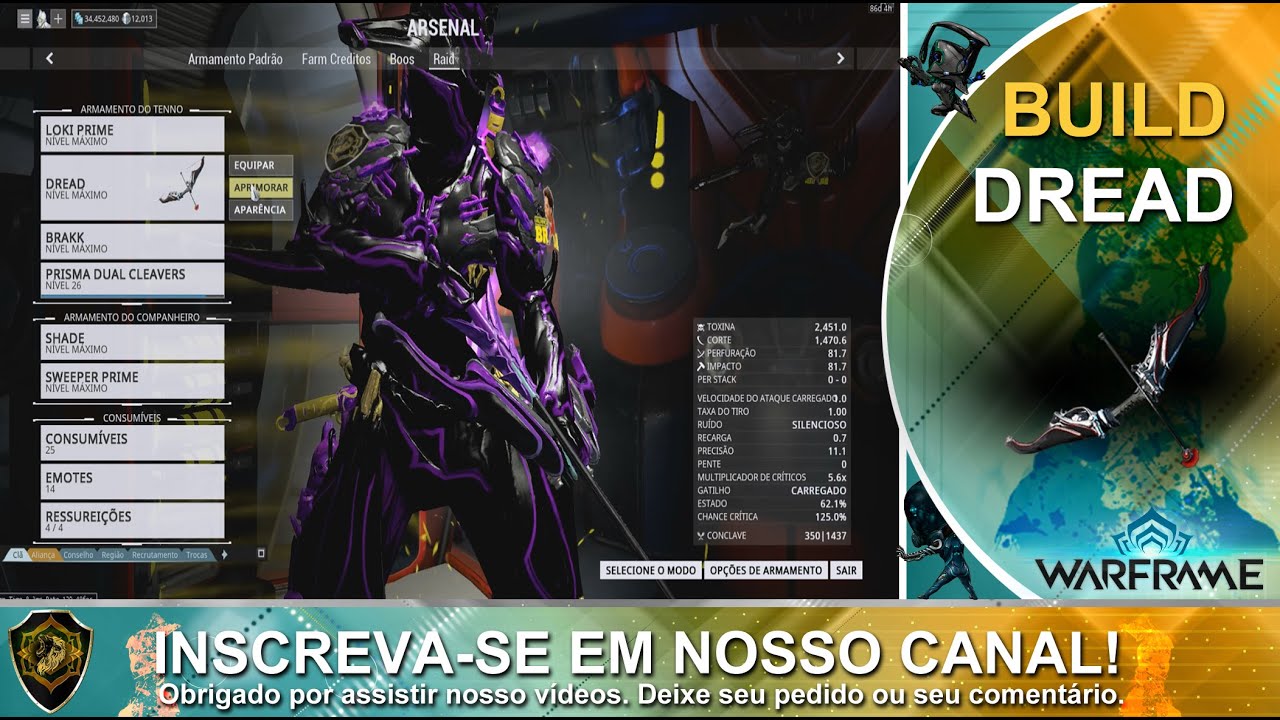 Build Dread (Brasil Warframe) - YouTube