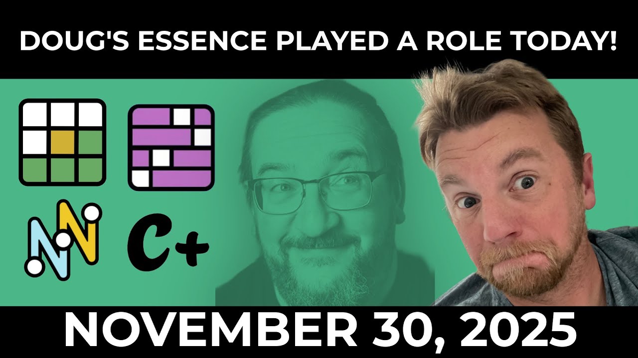Wordle, Connections, Strands and Custom Connections - November 30 - YouTube