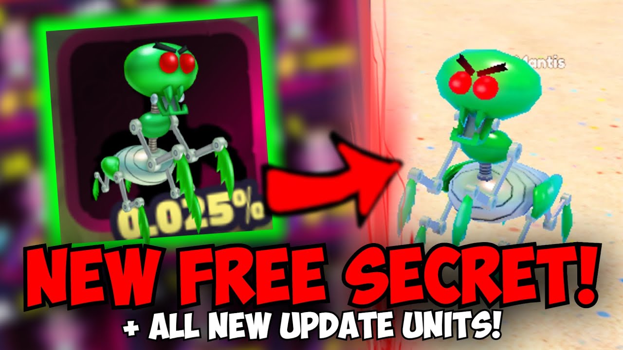 New FREE SECRET UNIT Robot Mantis & New Update Sneaks! | Spongebob ...