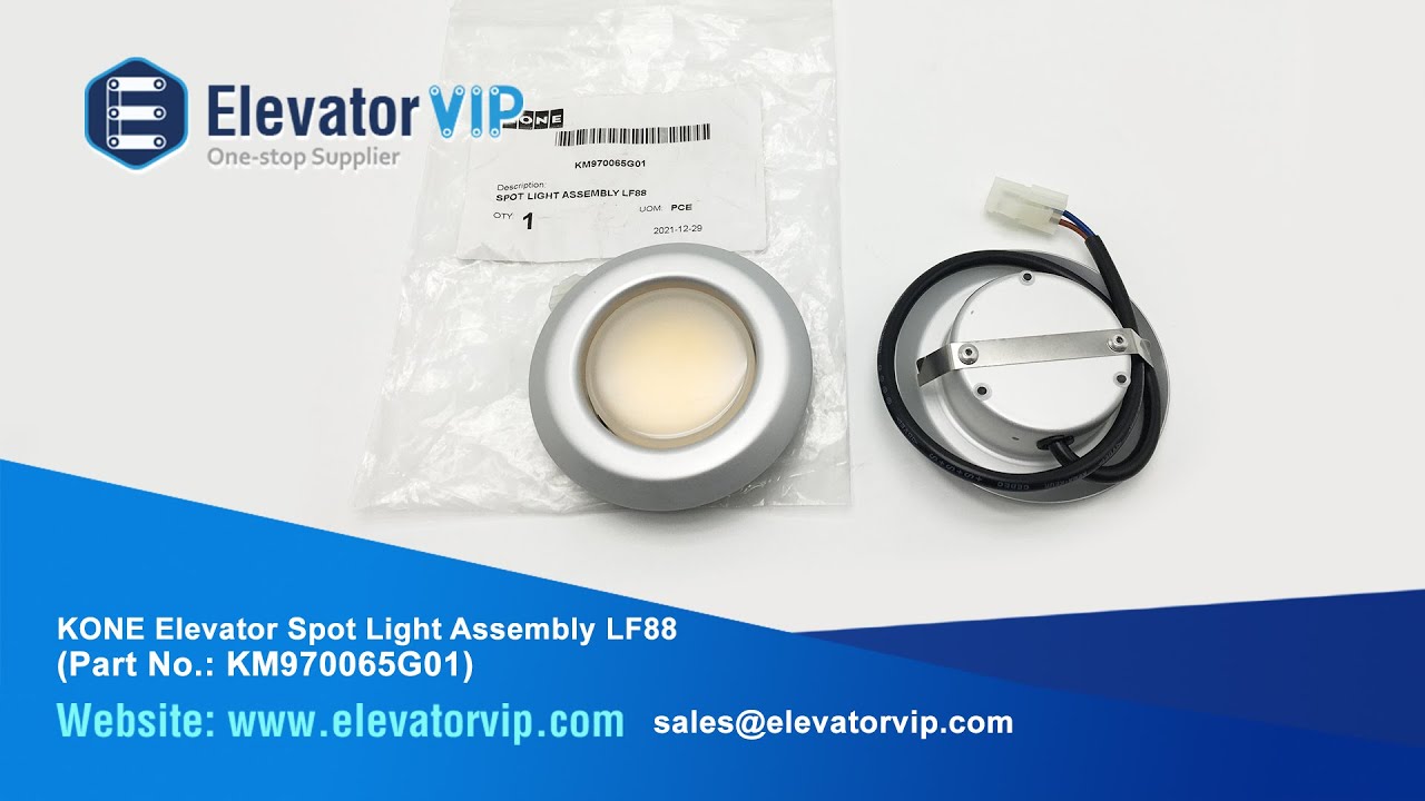 KM970065G01 EDB1522E01 KONE Elevator Spot Light Assembly LF88 Round 4 ...