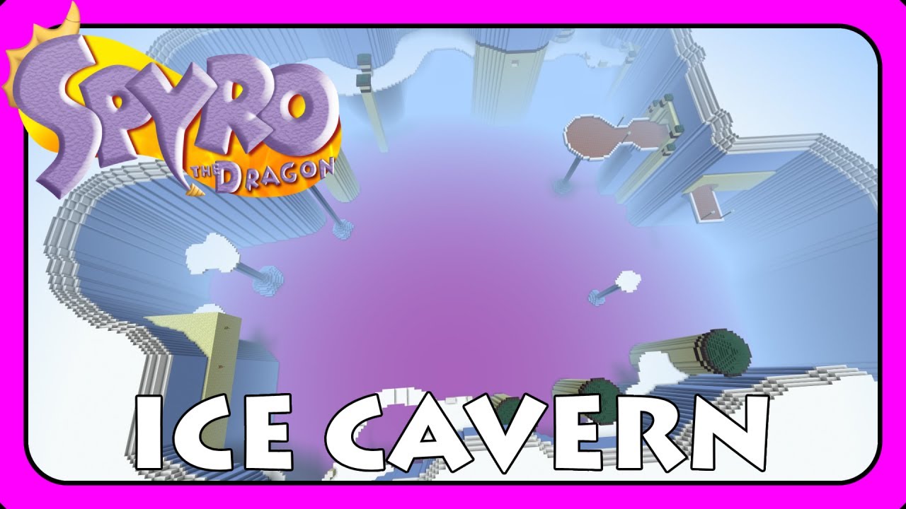 Minecraft | Spyro The Dragon Ice Cavern [Map] - YouTube