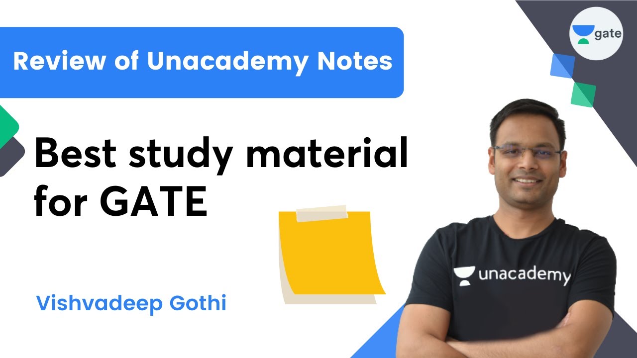 Best study material for GATE | Review of Unacademy Notes | Vishavadeep ...