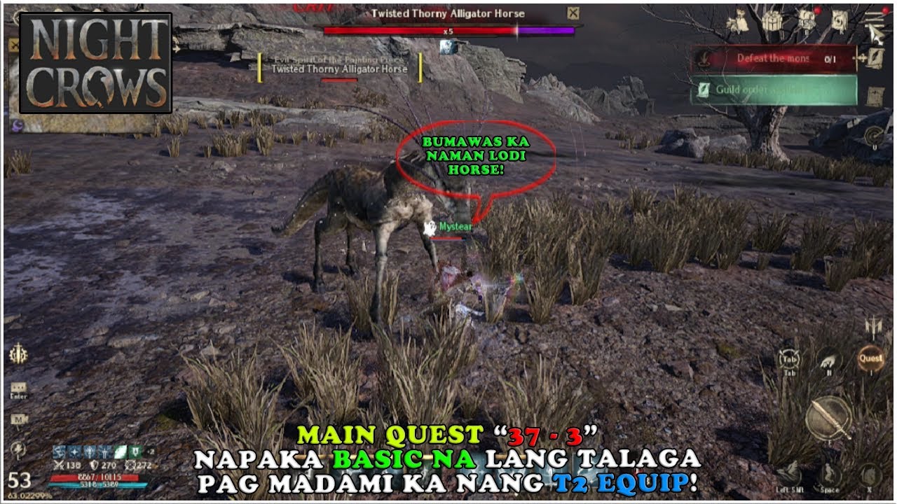 NIGHT CROWS - BASIC NA BASIC NA LANG MAIN QUEST! TINATAYUAN NA LANG!- F2P - YouTube
