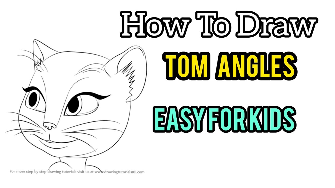 Tom Angles Drawing For Kids || Tom Angles draw || Arts by mehran - YouTube
