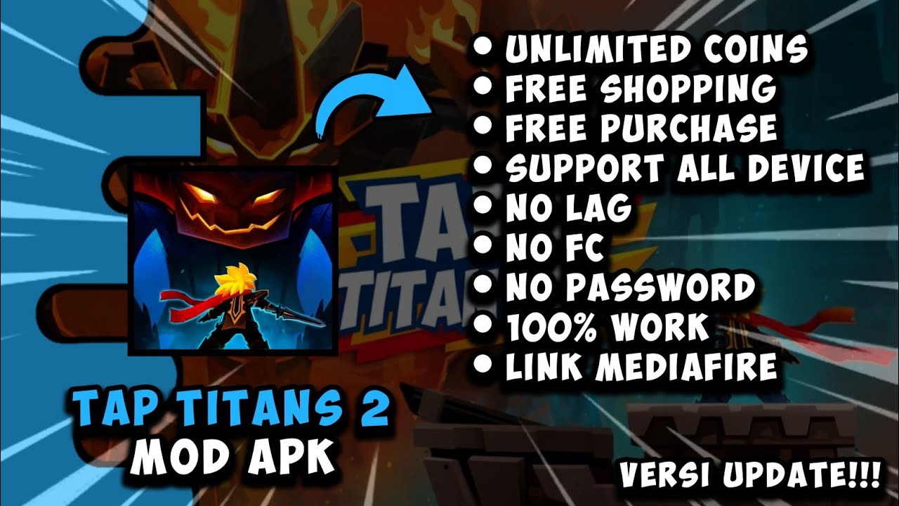 TAP TITANS 2 MOD APK [ NO PW ] || VERSI UPDATE!!! - YouTube