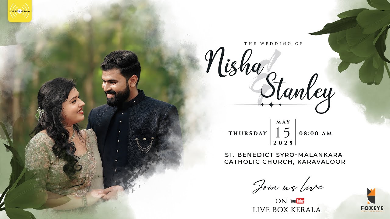 STANLEY & NISHA | WEDDING DAY | LIVE | LIVE BOX KERALA - YouTube