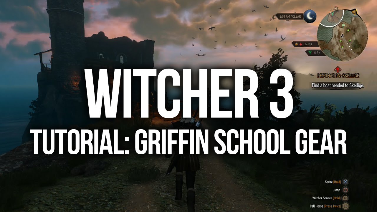 Witcher 3 Tutorial - Griffin School Gear Quest - YouTube