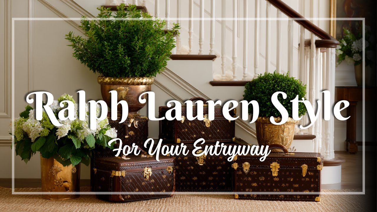 Design a Ralph Lauren-Inspired Entryway with Old-World Maps, Rich Wood ...