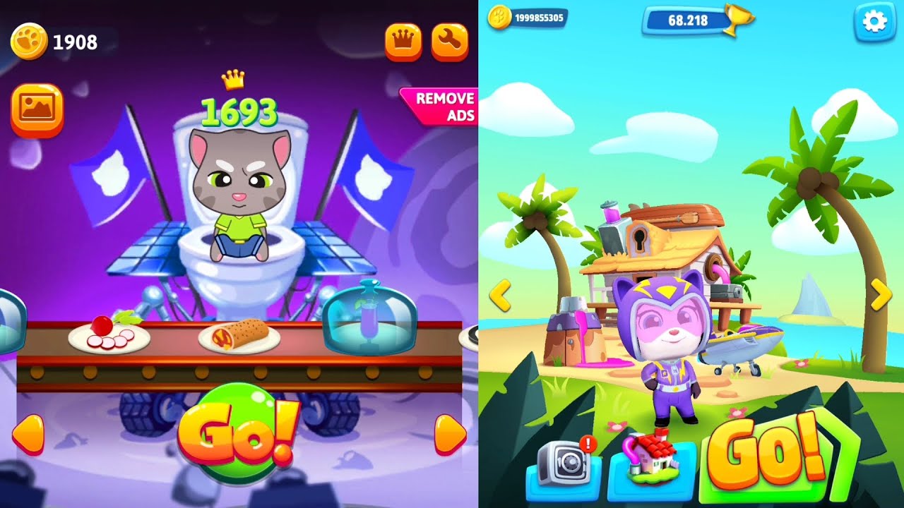 Talking Tom Farts vs Talking Tom Fly Run ^ Talking Tom vs Pilot Angela ...