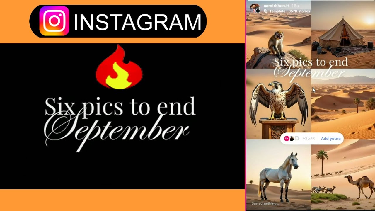 Instagram Six Pics to end September Add Yours - YouTube