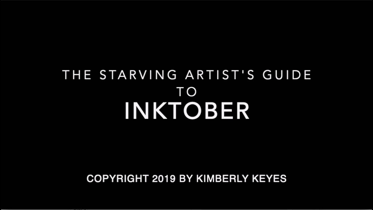 The Starving Artist's Guide to Inktober - YouTube