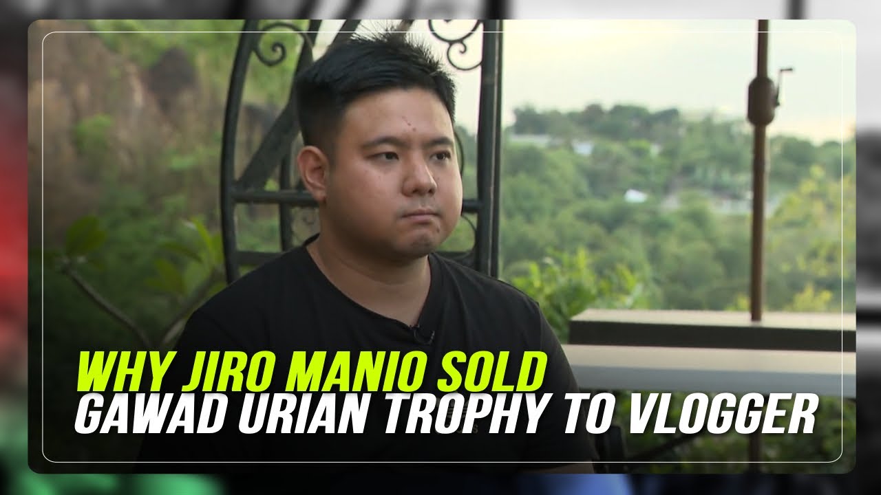 FULL INTERVIEW: Why Jiro Manio sold Gawad Urian trophy to vlogger - YouTube