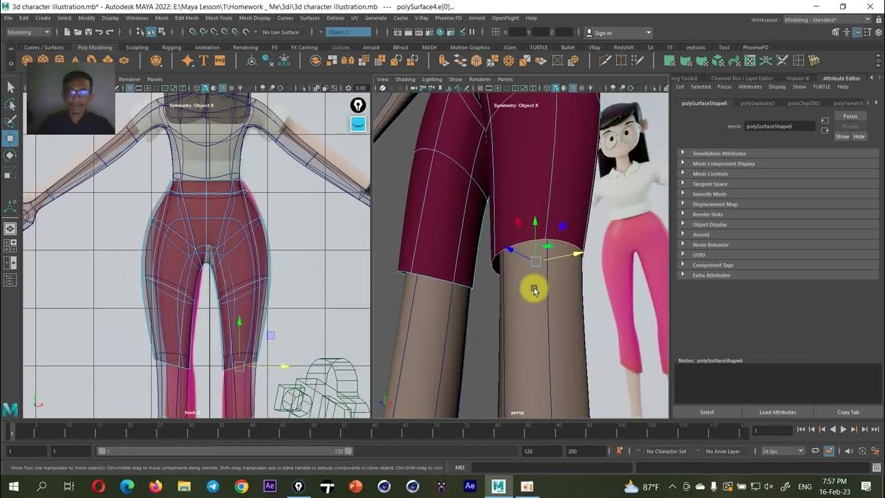 Maya Tutorial Khmer knowledge _020 at Nu Co3Ec1 { 3d character illustration } - YouTube