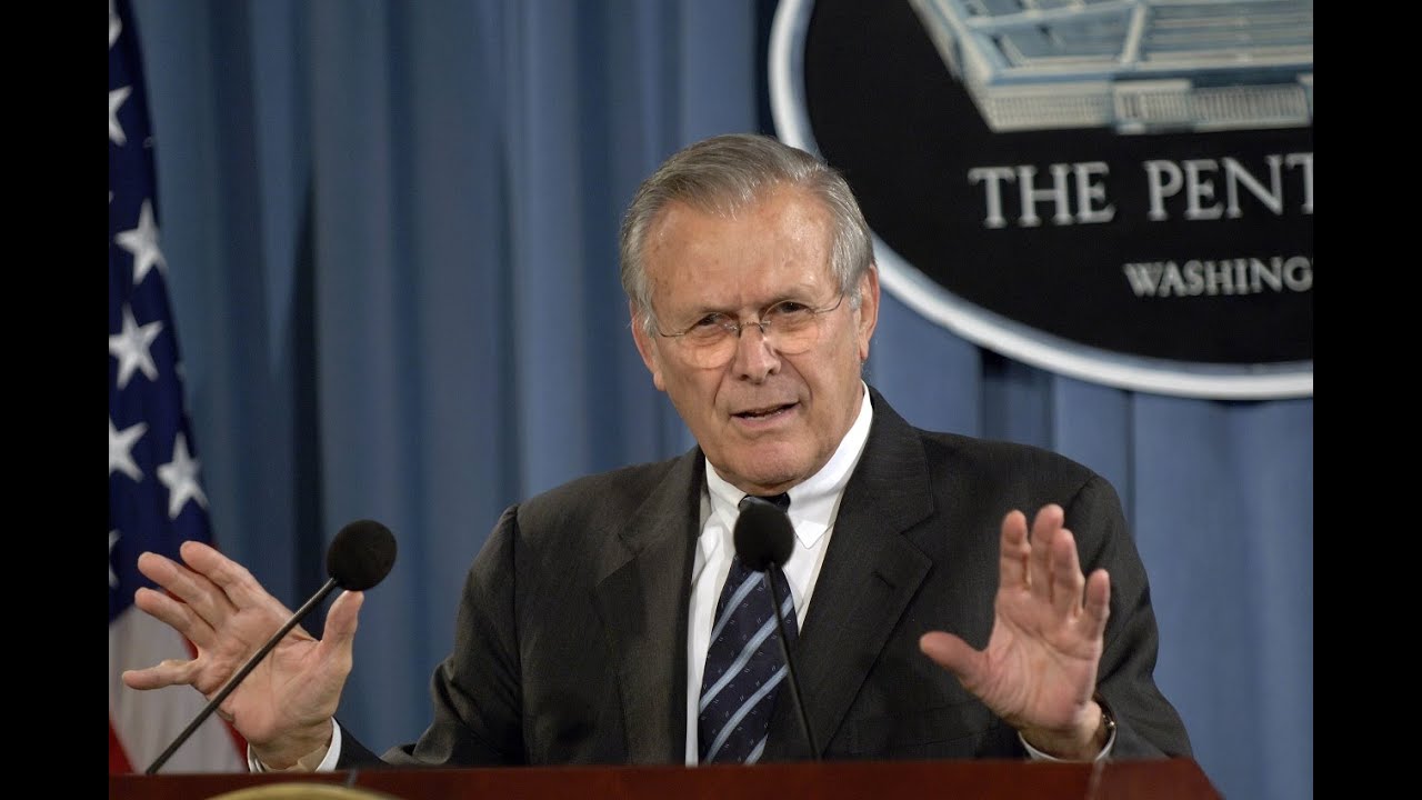 Donald Rumsfeld - 9/11 Casualty Est. & Classified Info Leaks - YouTube
