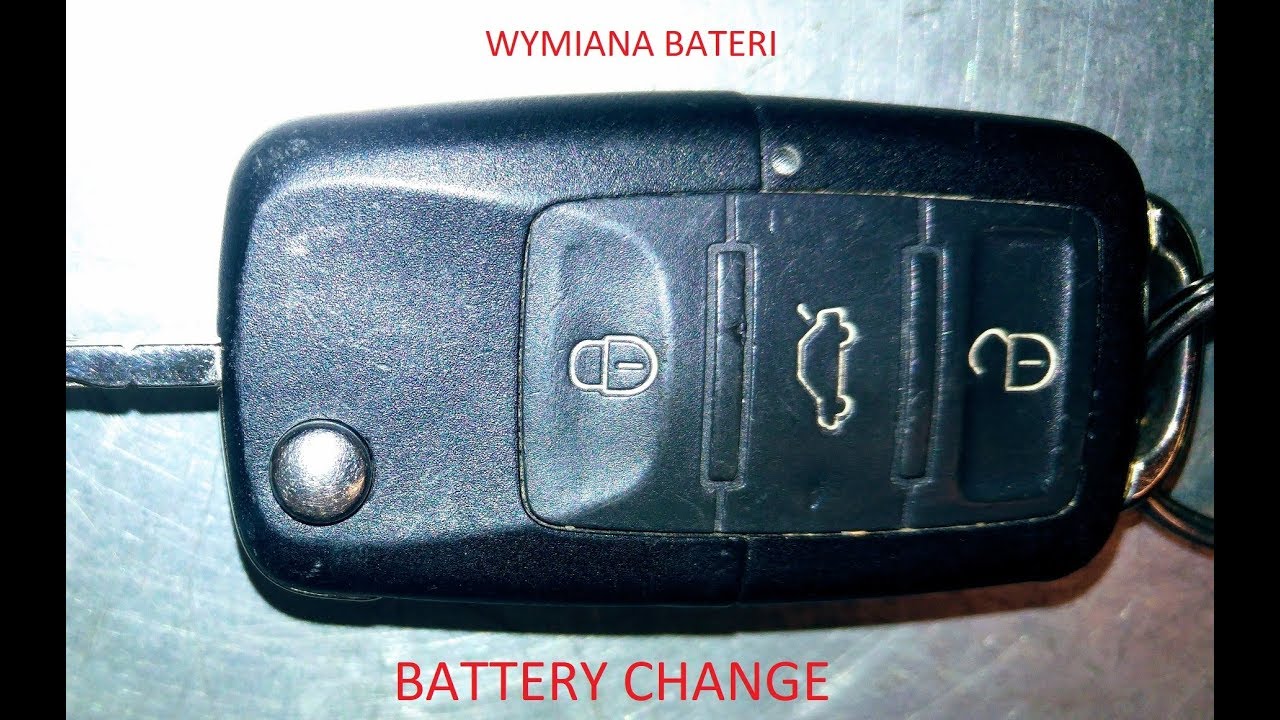 VW Golf Eos Sharan Polo Tiguan Touran Volkswagen KEY fob battery change ...