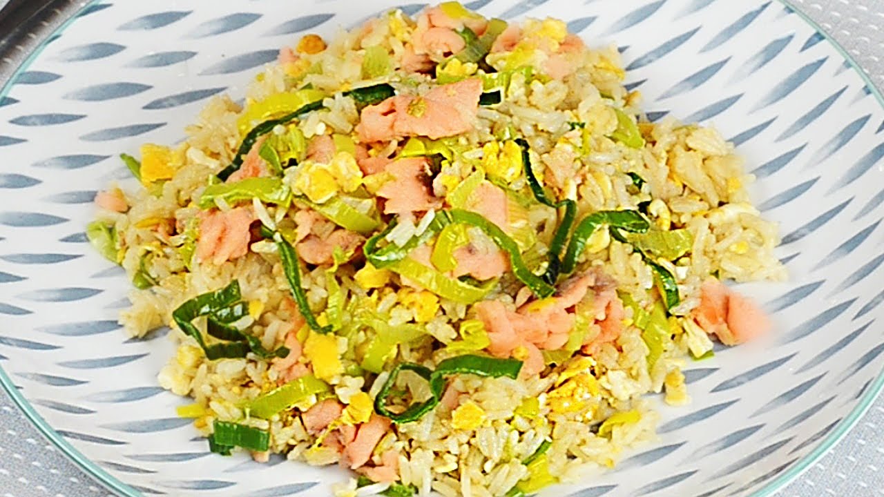 Smoked Salmon Fried Rice [Gluten Free/Dairy Free] - YouTube