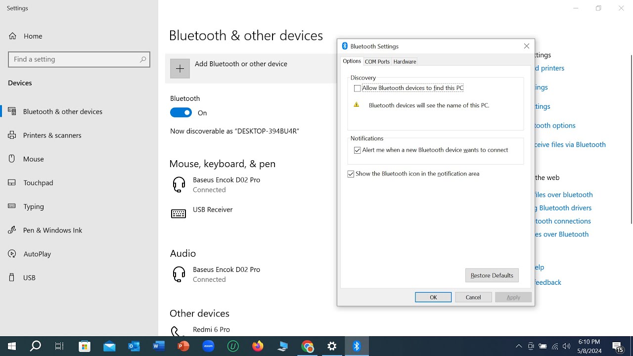 How to Add or Remove Bluetooth Icon on Taskbar in Windows PC/Laptop ...