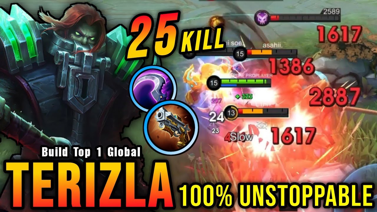 25 Kills No Death!! Unstoppable Terizla Build - Build Top 1 Global ...