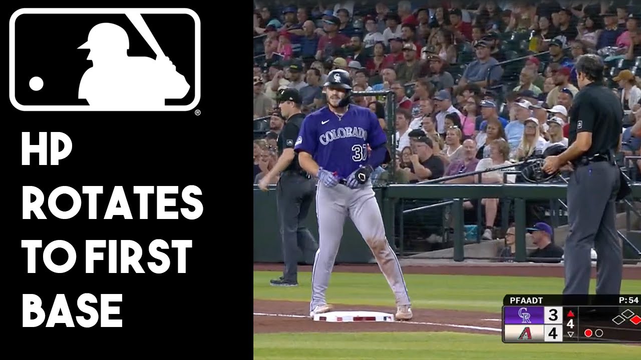 MLB: HP Umpire Rotates to 1st Base - YouTube