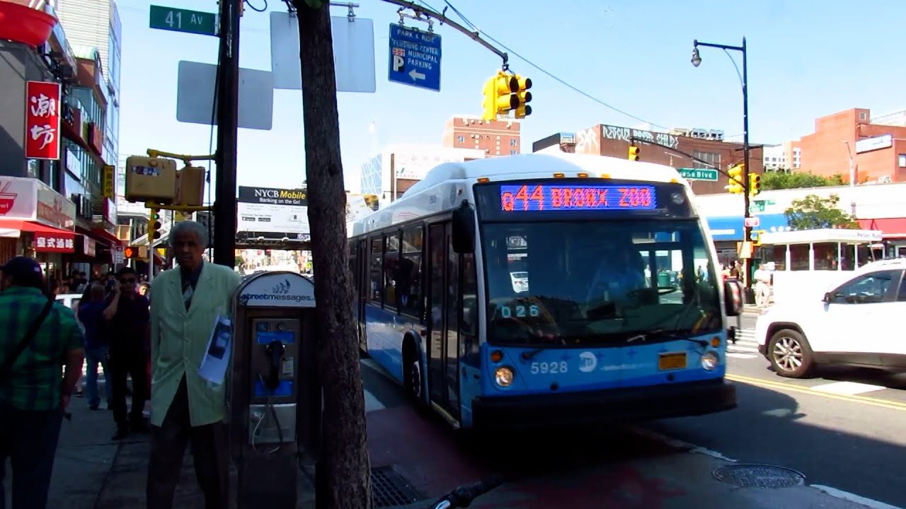 MTA New York City Bus: 2012 Nova Bus LFS Articulated #5928 on the Q44 ...