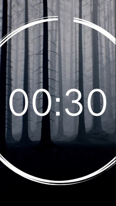 VERY SCARY 30 Second Countdown Timer with Dark Scary Wood #shorts - YouTube
