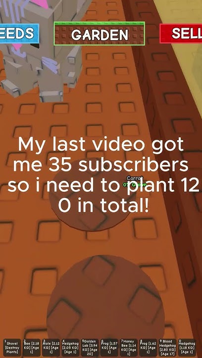 Day 2 of planting 1 carrot for every subscriber I have. - YouTube