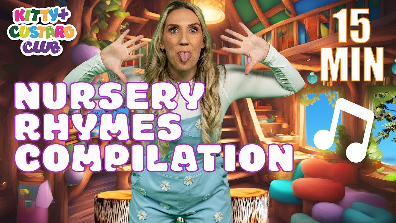 [15 MIN LOOP] Best Nursery Rhymes Compilation | Kitty + Custard Club ...