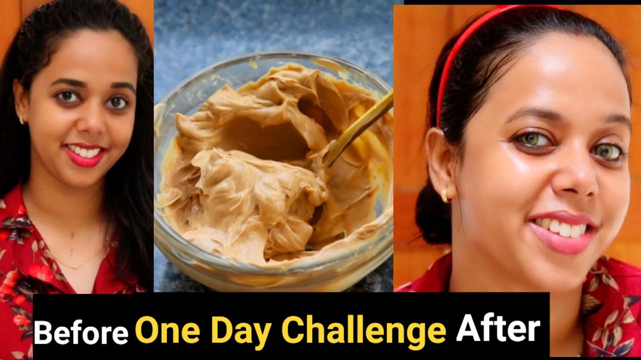 One Day Challenge - Skin Brightening at Home? || Visible Spotless Clear Glowing Skin After One ...