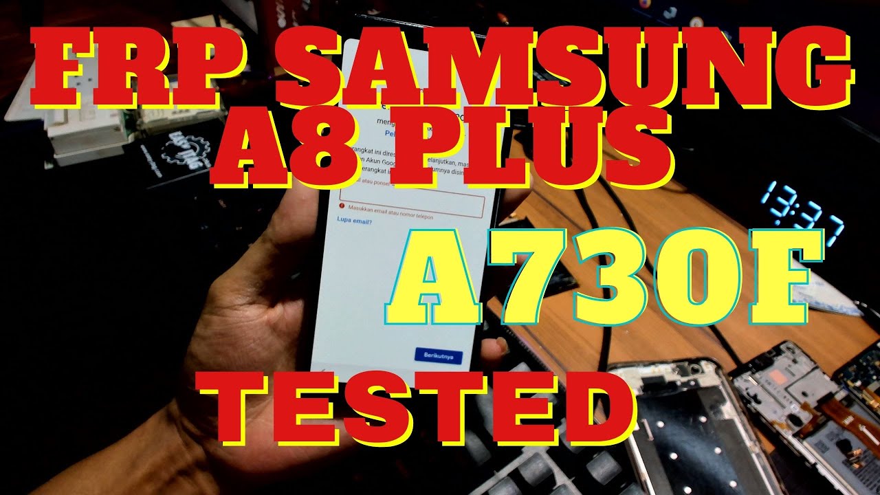 FRP SAMSUNG A8 PLUS A730F TESTED - YouTube