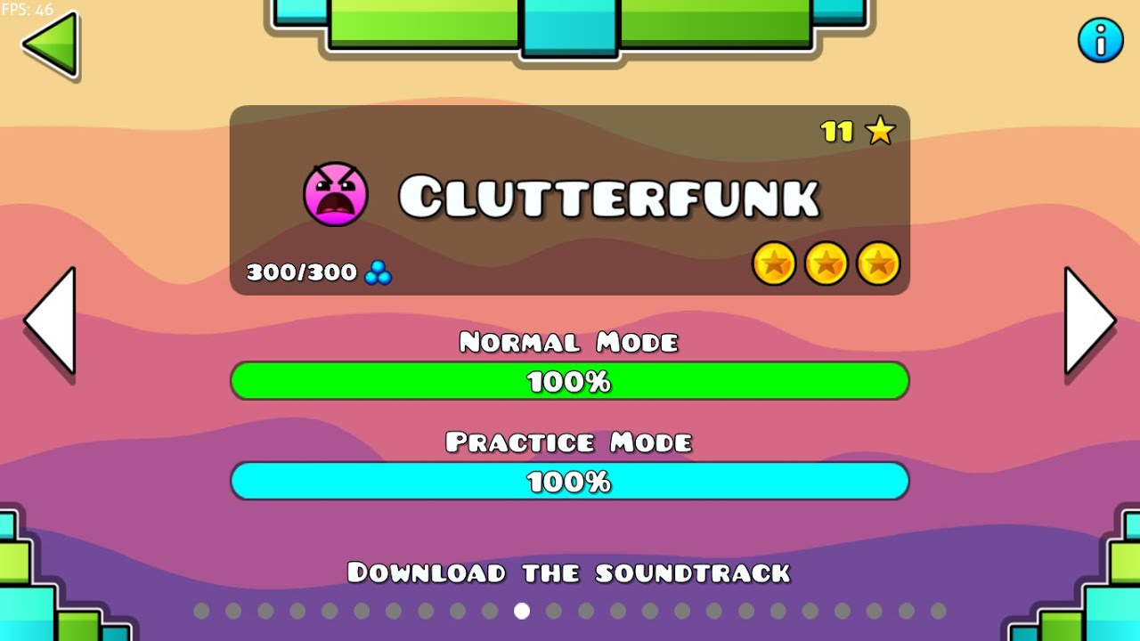 Geometry Dash - ''Clutterfunk'' 100% [All Coins] - YouTube