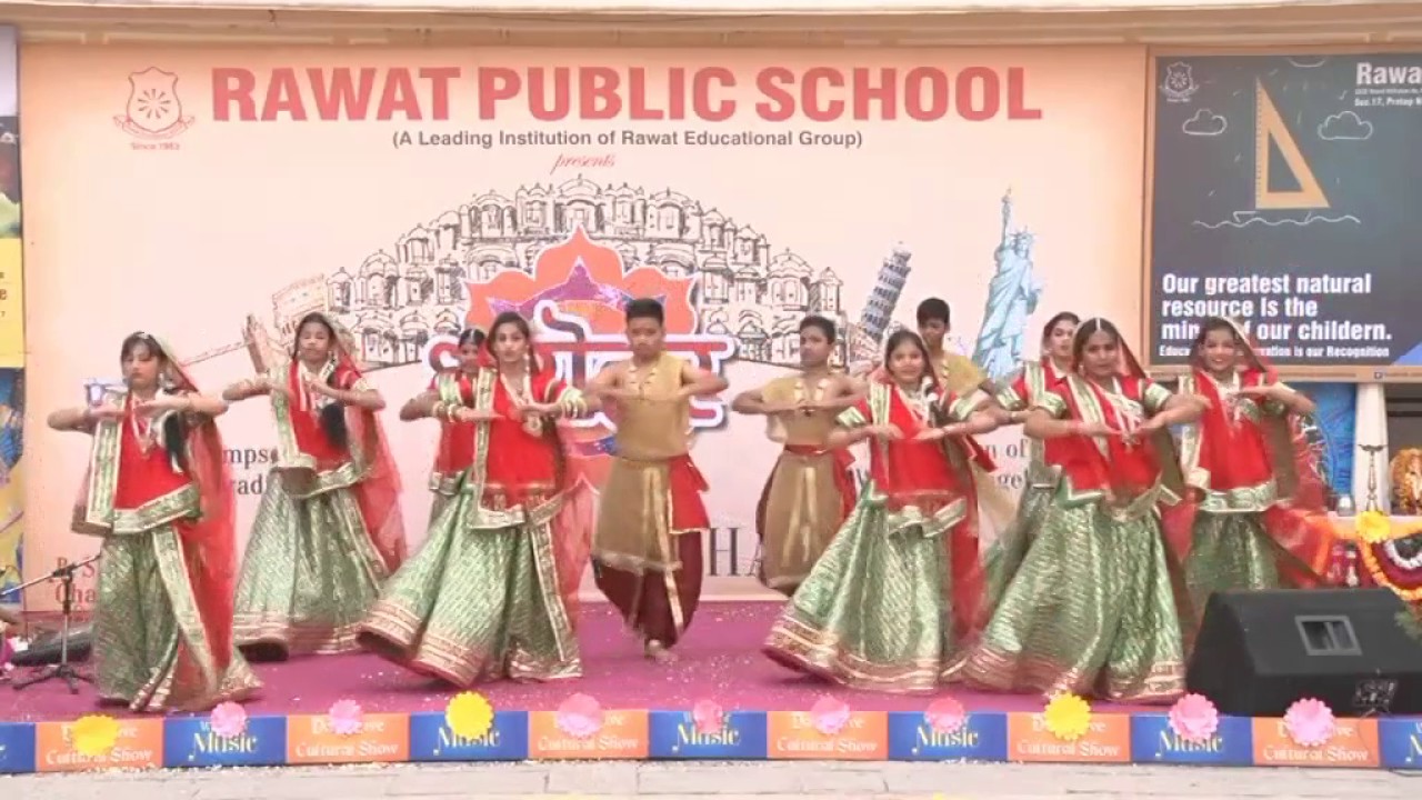 "धरोहर" Classical Dance by Rawat Public School in "Dharohar" at Hawa ...