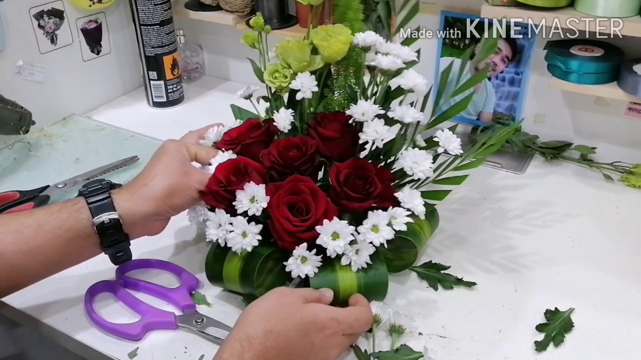 Simple Table Bouquet, flower tutorial// vhinz the designer.... - YouTube