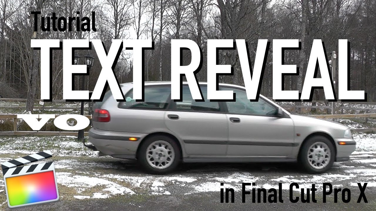 Text behind object - easy tutorial in FCPX - YouTube