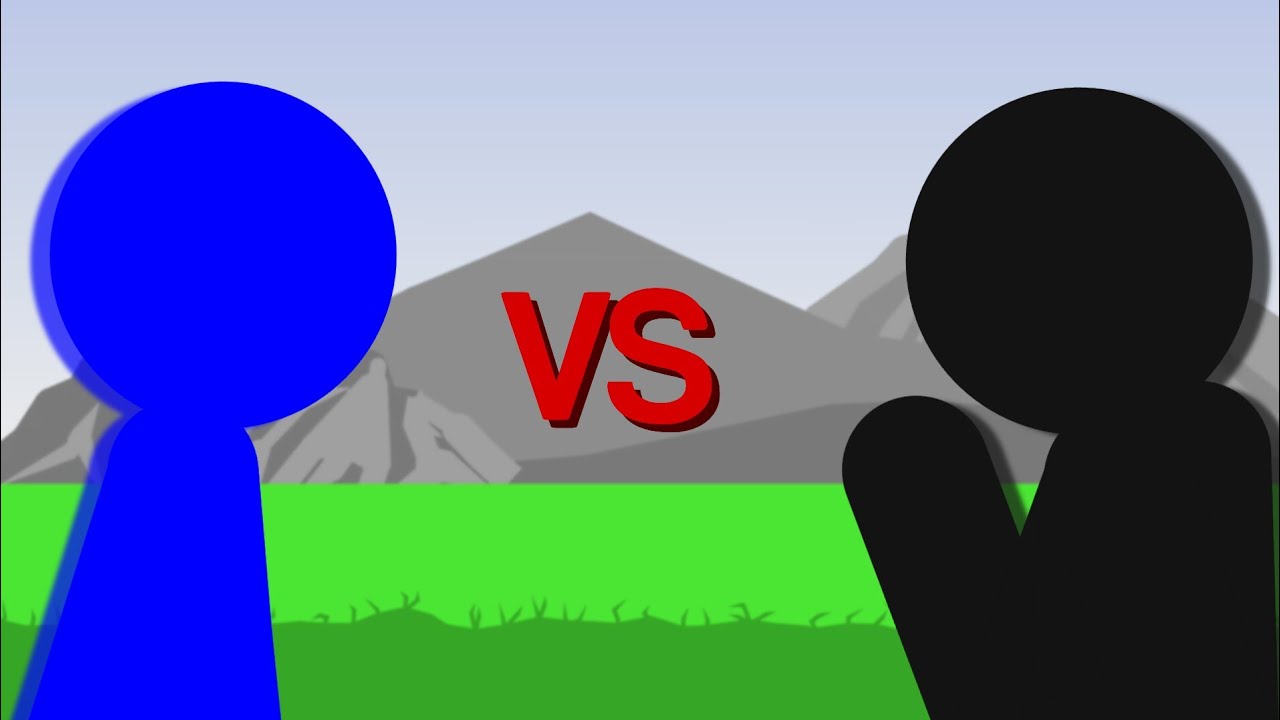 Stick Nodes - Black VS Blue (Mini Fight) - YouTube