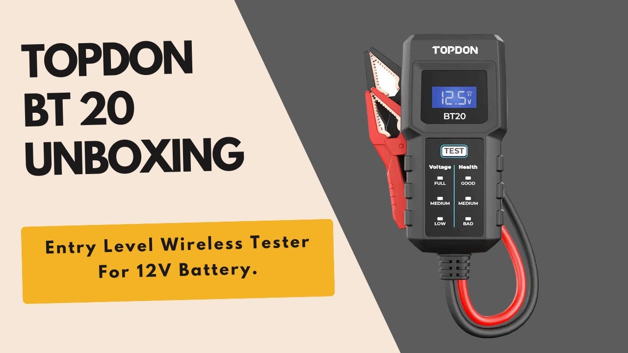 TOPDON - BT 20- Unboxing - YouTube