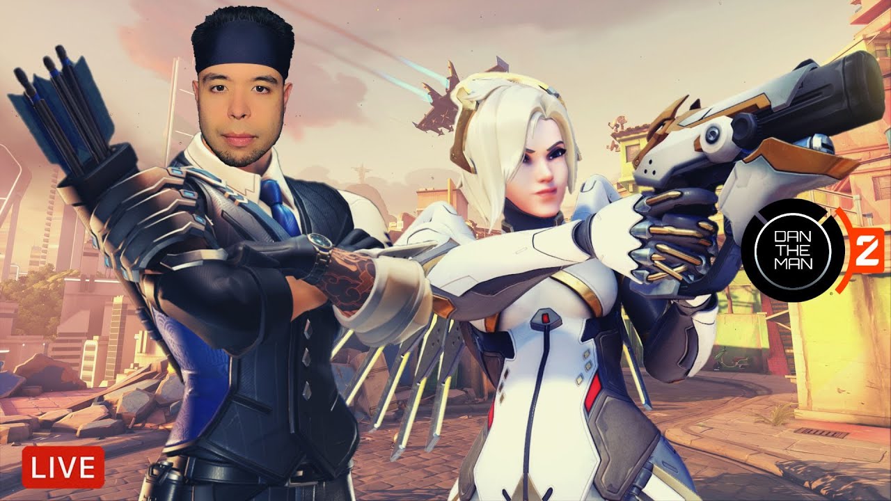 🔴LIVE - OVERWATCH 2 - TOP HANZO SHOTS AND MERCY REVIVES - YouTube